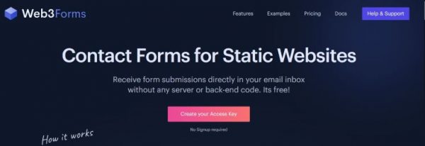 How to Create a Serverless Contact form using Web3Forms